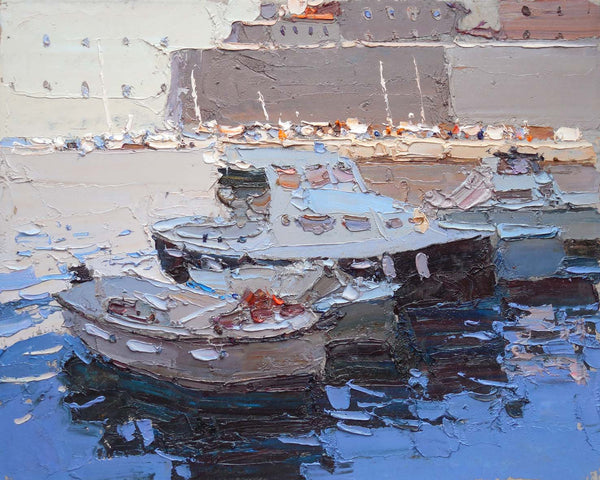 Boats Reflection Painting | Benarto